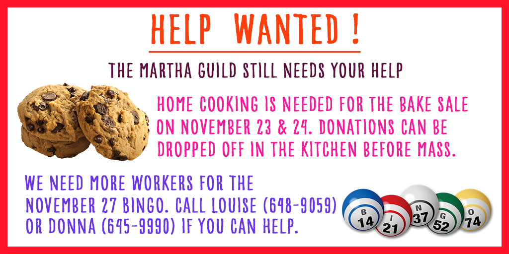 Help Wanted - Holy Redeemer