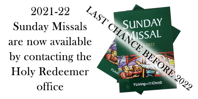 Sunday Missals - Holy Redeemer