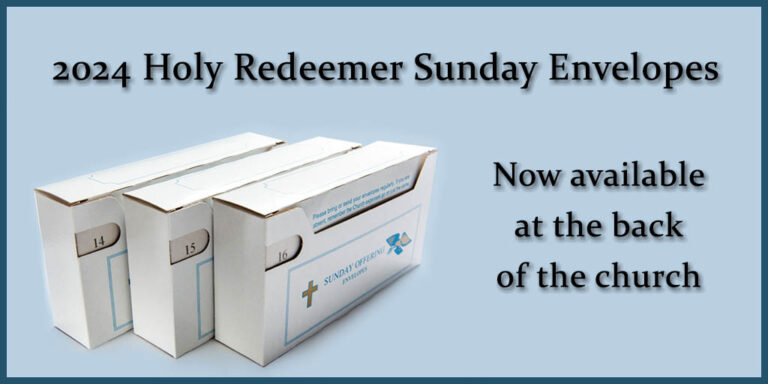 Sunday Envelopes - Holy Redeemer